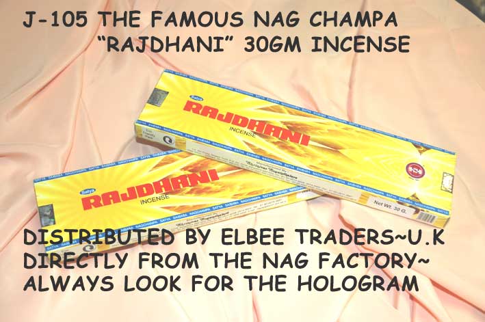 J 105 SATYA RAJDHANI INCENSE 30GM BY NAG – Elbee Traders